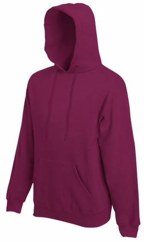 FRUIT OF THE LOOM, PREMIUM HOODED SWEAT, MUŠKI DUKS SA KAPULJAČOM, BURGUNDI, M