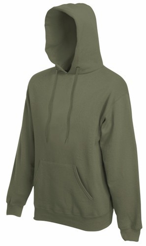 FRUIT OF THE LOOM, PREMIUM HOODED SWEAT, MUŠKI DUKS SA KAPULJAČOM, MASLINASTO ZELENA, S