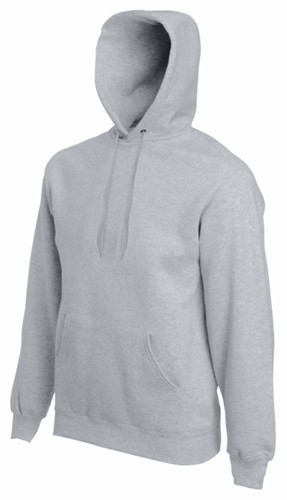 FRUIT OF THE LOOM, PREMIUM HOODED SWEAT, MUŠKI DUKS SA KAPULJAČOM, PEPELJASTO SIVA, S