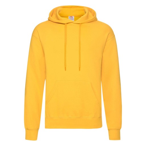 FRUIT OF THE LOOM, CLASSIC HOODED SWEAT, KLASIČNI MUŠKI DUKS SA KAPULJAČOM,SUNCOKRET ŽUTA , S