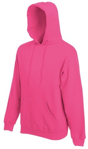 FRUIT OF THE LOOM, CLASSIC HOODED SWEAT, KLASIČNI MUŠKI DUKS SA KAPULJAČOM, FUKSIJA, S