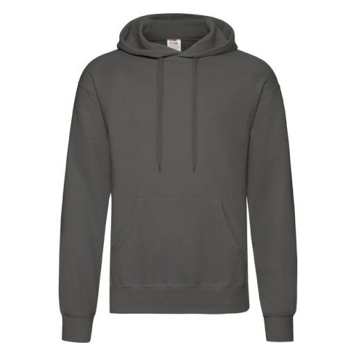 FRUIT OF THE LOOM, CLASSIC HOODED SWEAT, KLASIČNI MUŠKI DUKS SA KAPULJAČOM, SVETLO GRAFIT , L