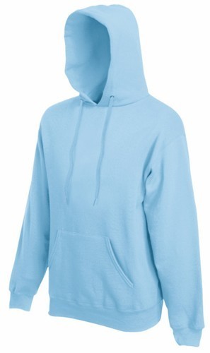 FRUIT OF THE LOOM, CLASSIC HOODED SWEAT, KLASIČNI MUŠKI DUKS SA KAPULJAČOM,NEBESKO PLAVA , 2XL