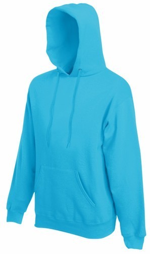 FRUIT OF THE LOOM, CLASSIC HOODED SWEAT, KLASIČNI MUŠKI DUKS SA KAPULJAČOM, AZURNO PLAVA, S