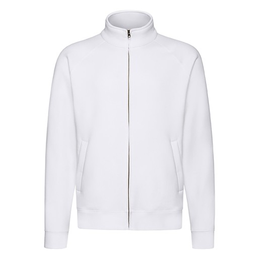 FRUIT OF THE LOOM, PREMIUM SWEAT JACKET, PREMIUM MUŠKI DUKS SA CIBZAROM,BELA , M