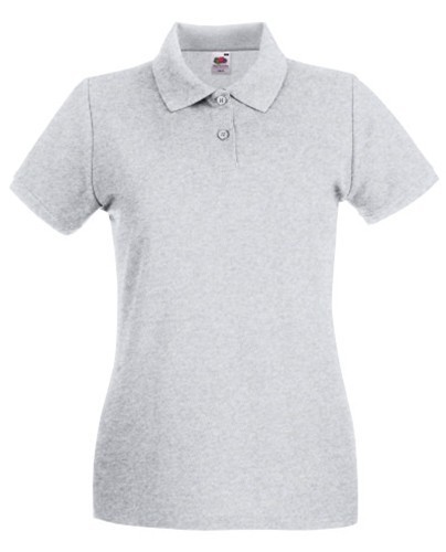 FRUIT OF THE LOOM, LADIES PREMIUM POLO, ŽENSKA PREMIUM POLO MAJICA, PEPELJASTO SIVA, XL