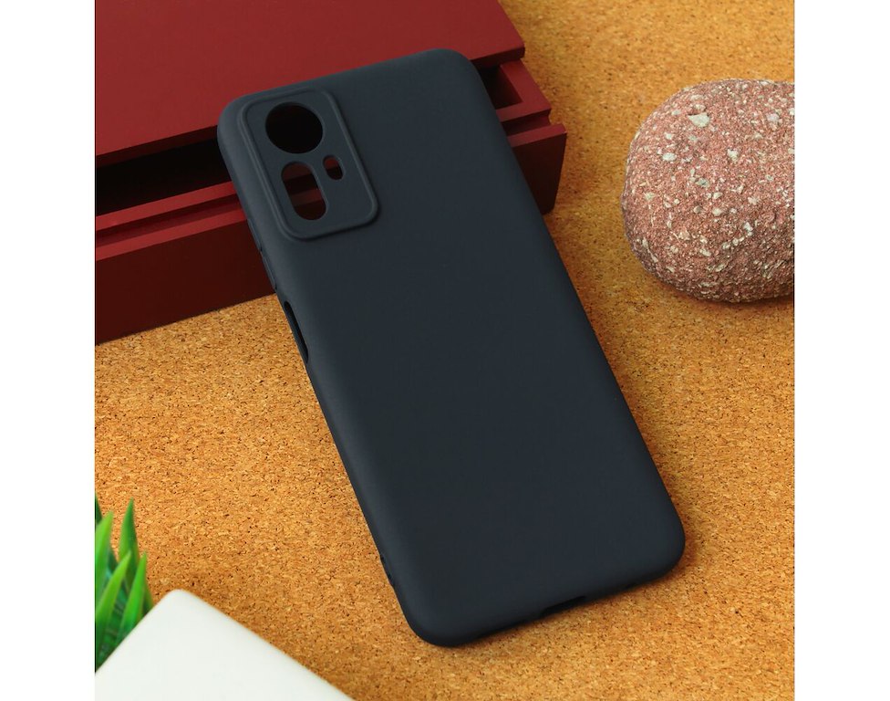 Silikonska futrola Teracell Giulietta - Xiaomi Redmi Note 12S (EU) mat crna