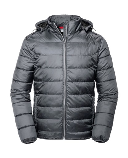 Russel Europe Mens Hooded Nano Jacket, poslovna jakna za muškarce