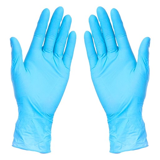 NITRILE GLOVES, NITRILNE JEDNOKRATNE RUKAVICE, SVETLO PLAVE