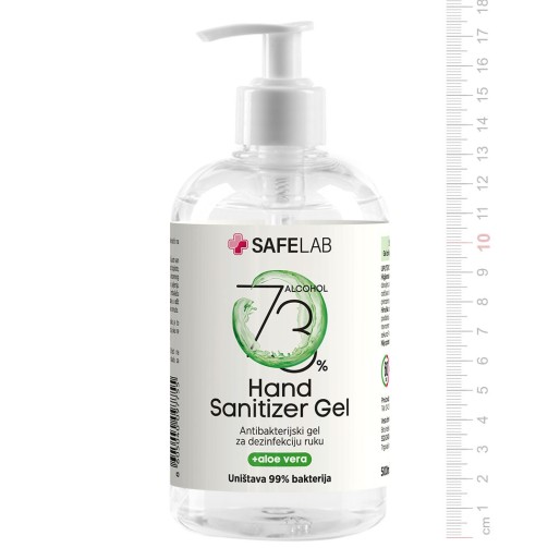 DEZ GEL 500L, ANTIBAKTERIJSKI GEL ZA DEZINFEKCIJU RUKU, 500 ML, TRANSPARENTNI