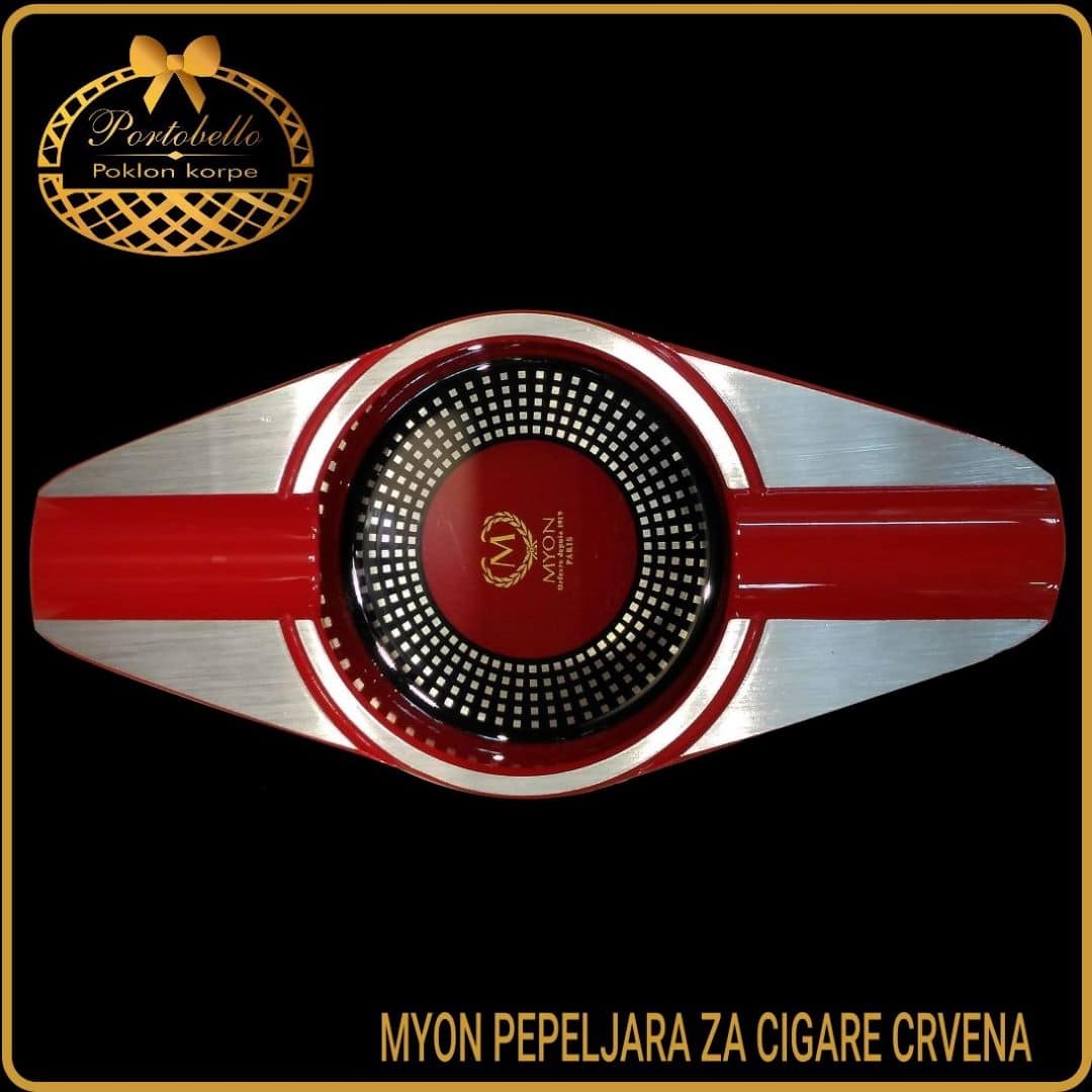 Myon pepeljara za cigare crvena