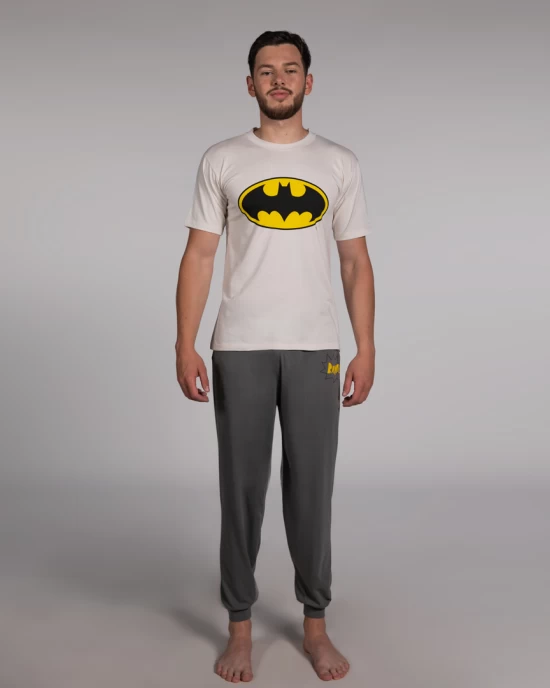 Warner Bros muški kоmplеt pidžamе Batman Kr Grey
