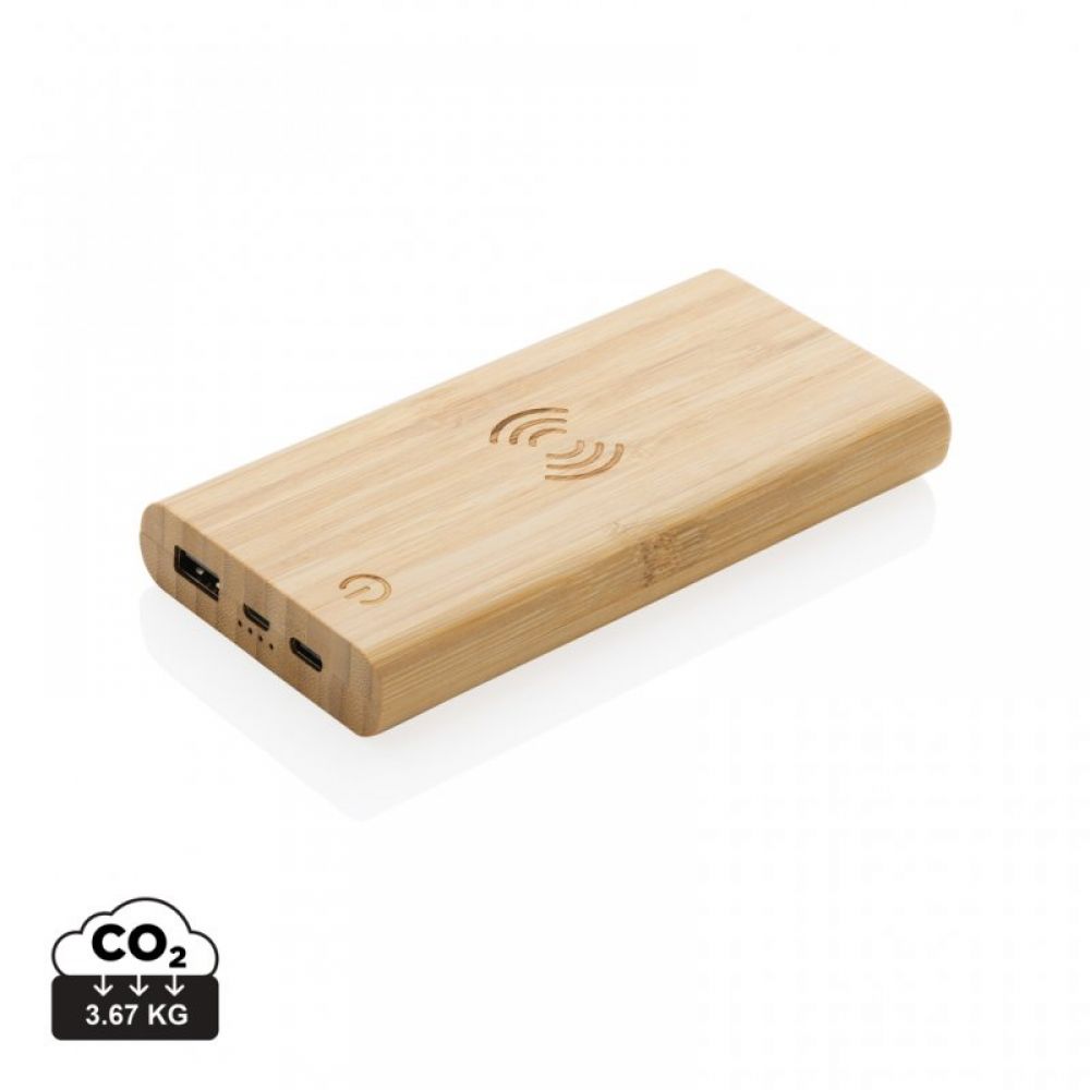 Bamboo 8.000 mAh 5W wireless powerbank