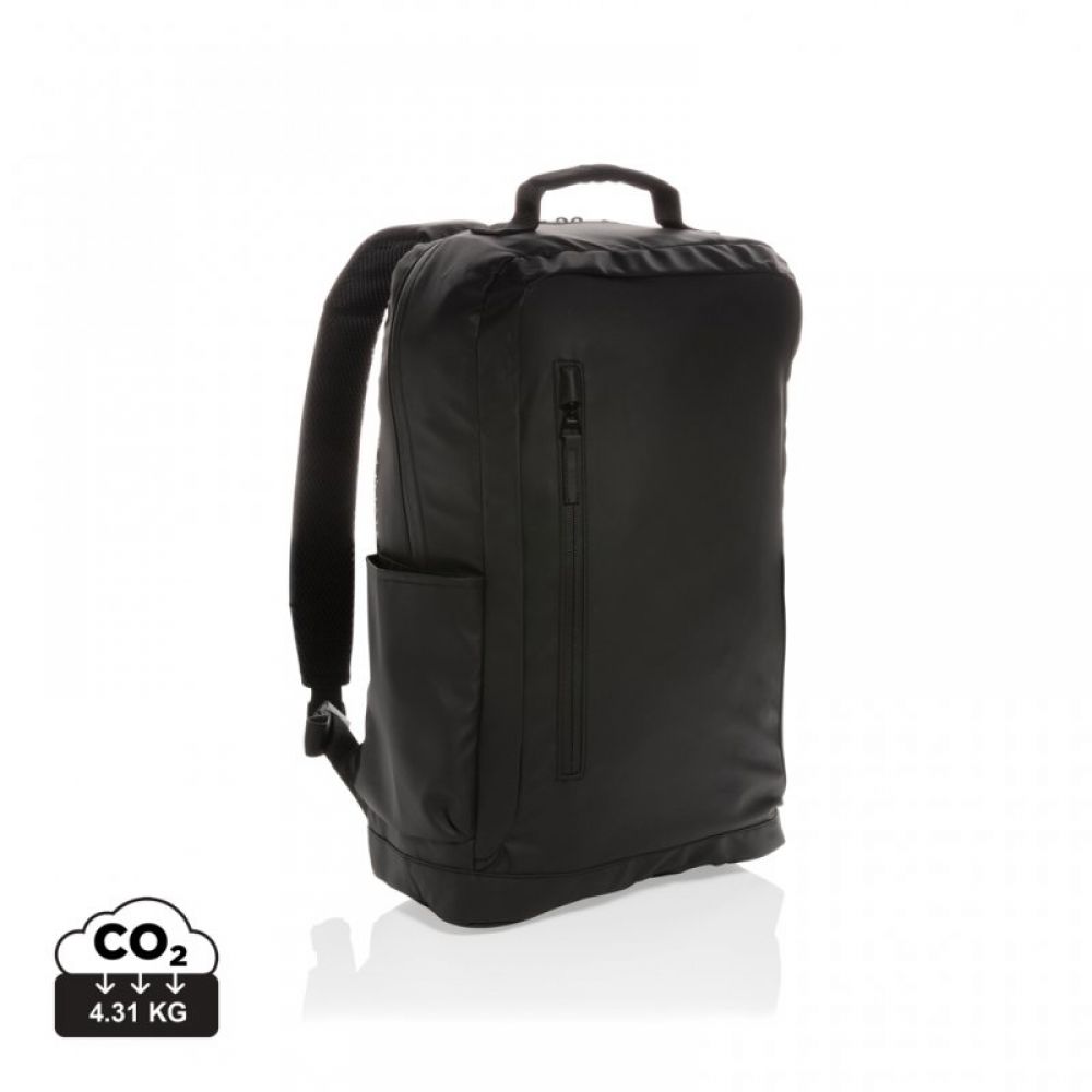 Fashion black 15.6" laptop backpack PVC free