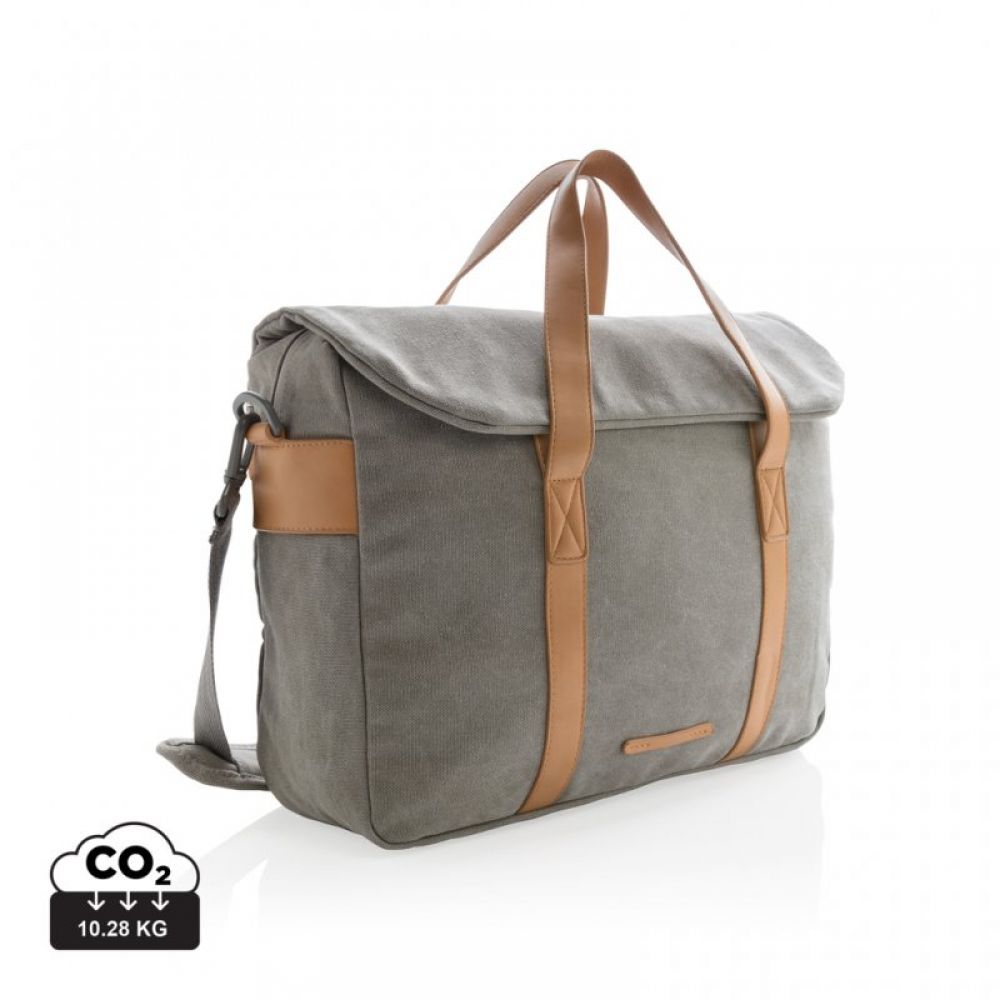 Canvas laptop bag PVC free