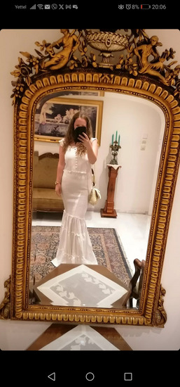 Prelepa bela duga haljina