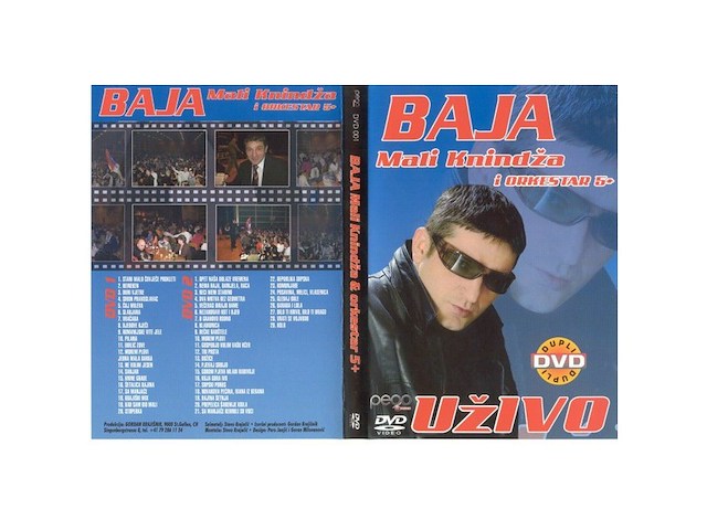 Baja Mali Knindža ‎– Uživo, 2DVD, NOVO