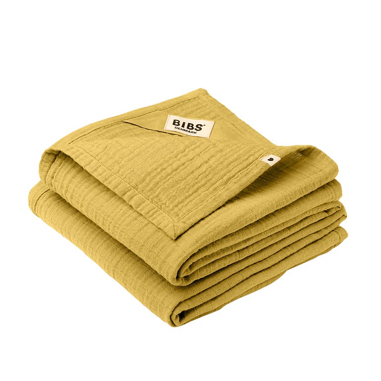 Bibs Muslin prekrivač Mustard 70x70