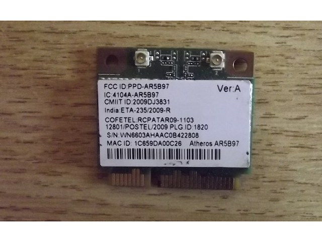 Acer Aspire 5736z - WiFi kartica