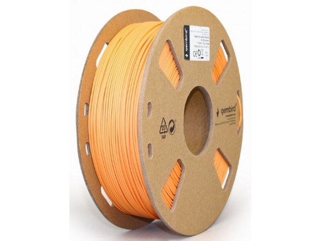 3DP-PLA-01-MTO Mat PLA Filament za 3D stampac 1.75mm, kotur 1KG, orange