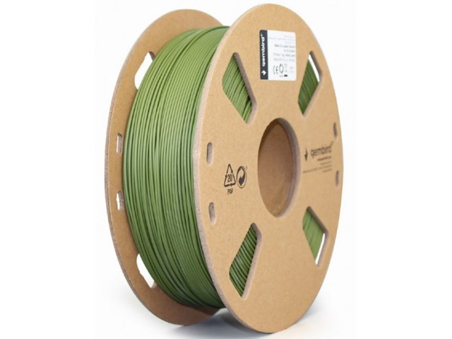 3DP-PLA-01-MTMG Mat PLA Filament za 3D stampac 1.75mm, kotur 1KG, military green