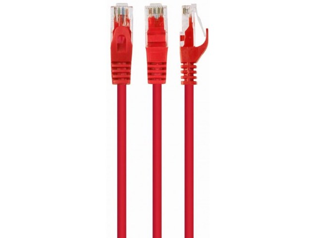 PP6U-3M/R Gembird Mrezni kabl, CAT6 UTP Patch cord 3m red