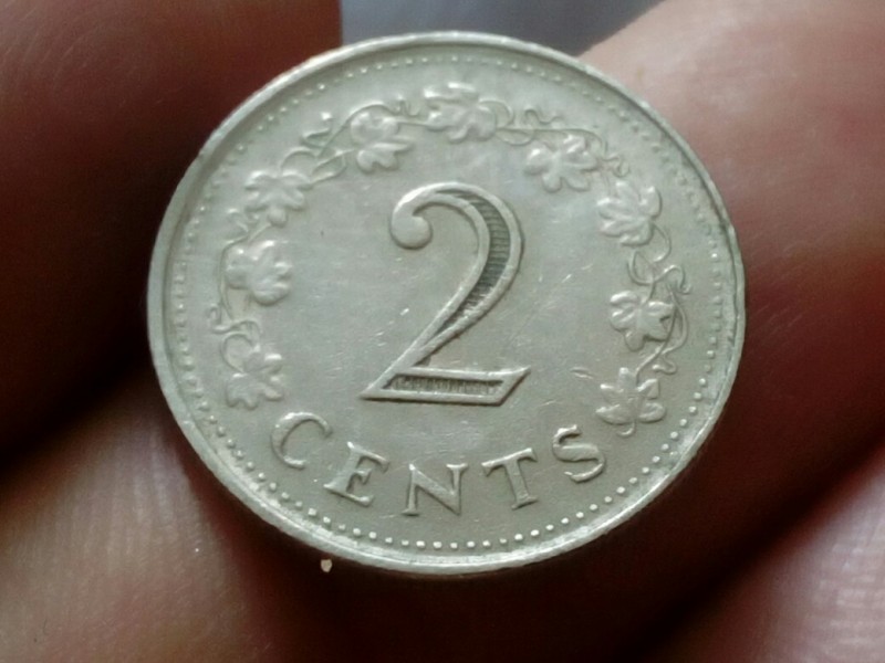 Malta, 2 centa 1977