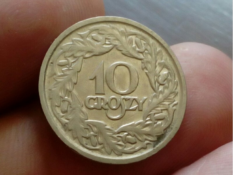 Poljska, 10 grosa 1923