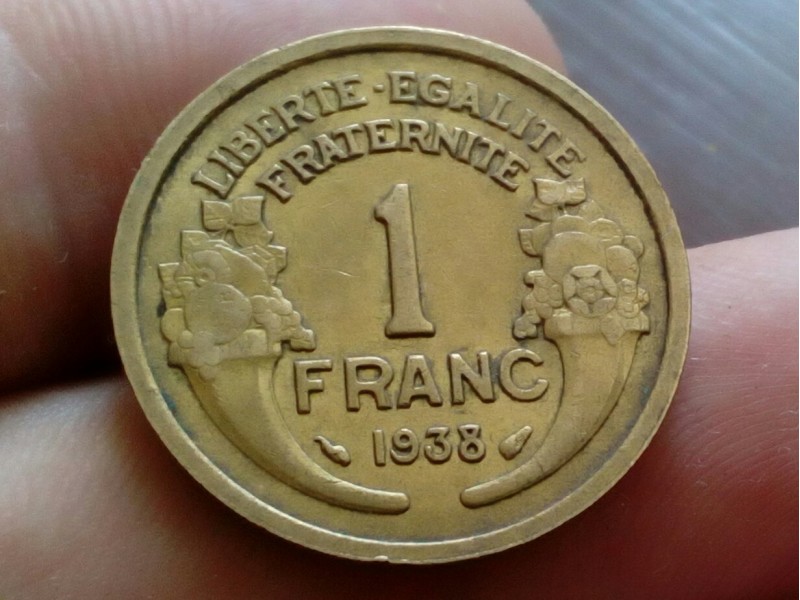 Francuska, 1 franak 1938