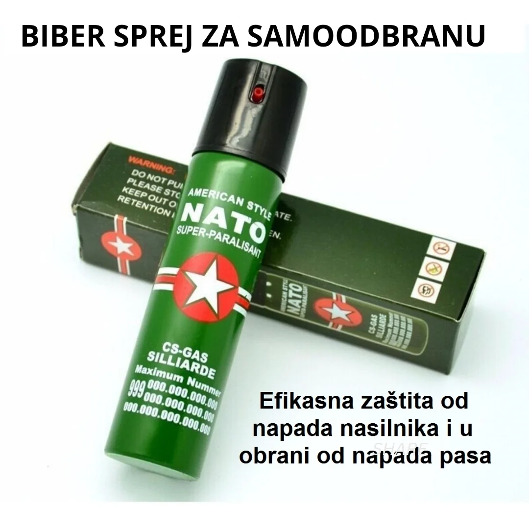 Biber sprej za samoodbranu veliki