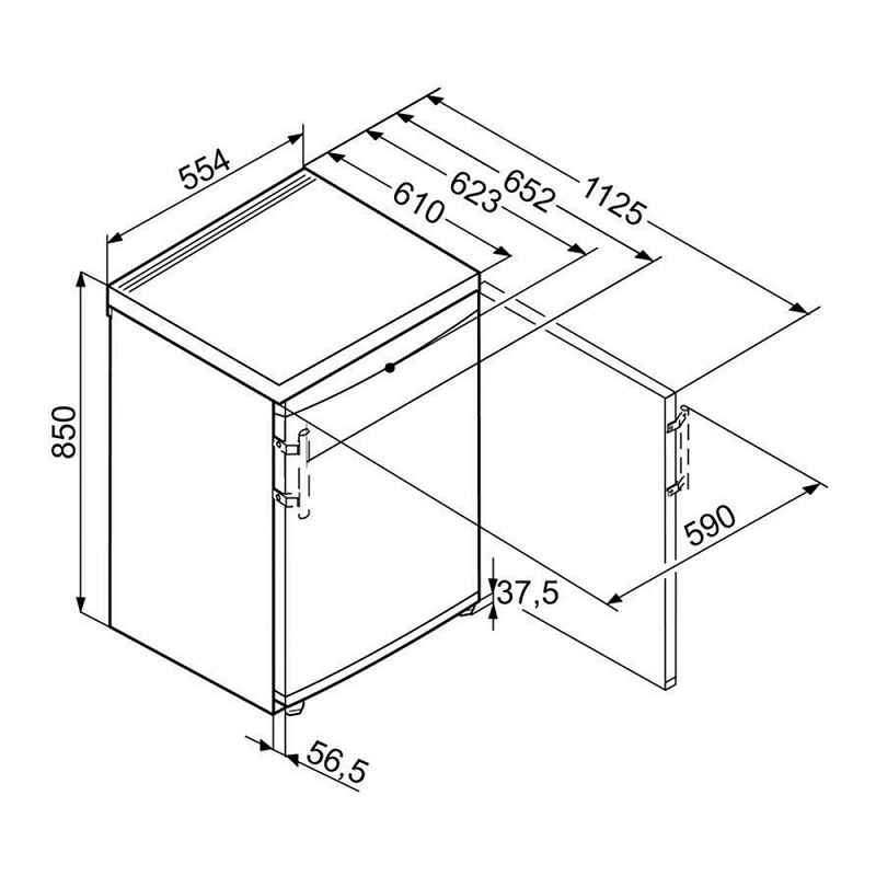 Liebherr frižider T 1710 - Comfort GlassLine