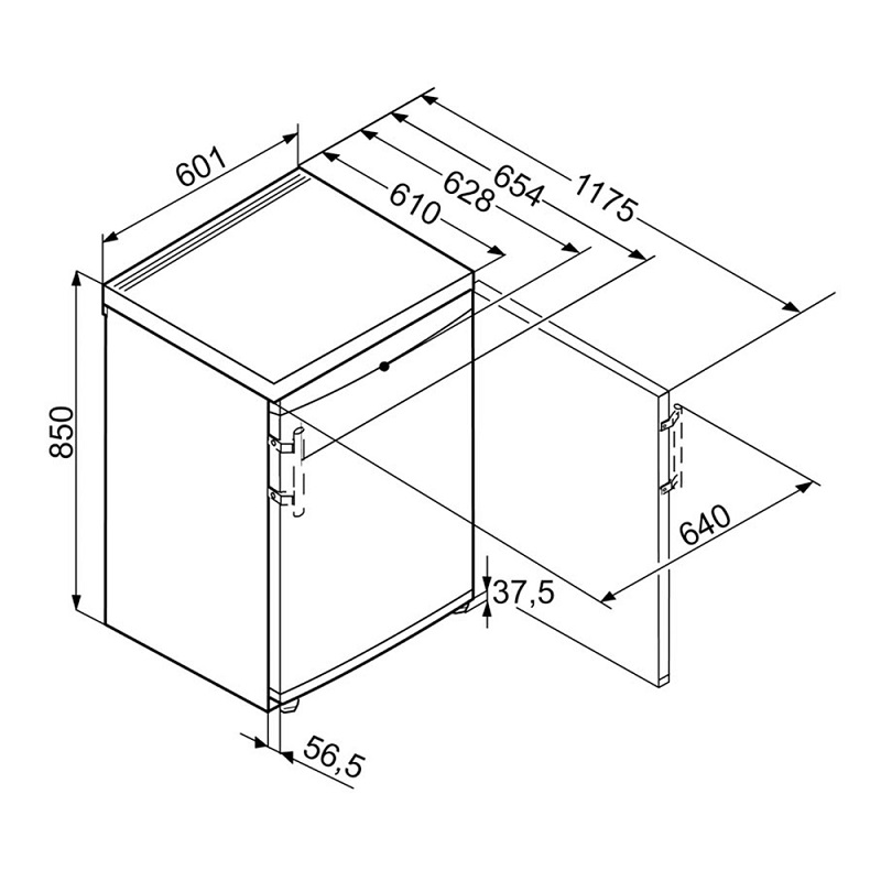 Liebherr frižider sa komorom T 1714 - Comfort GlassLine