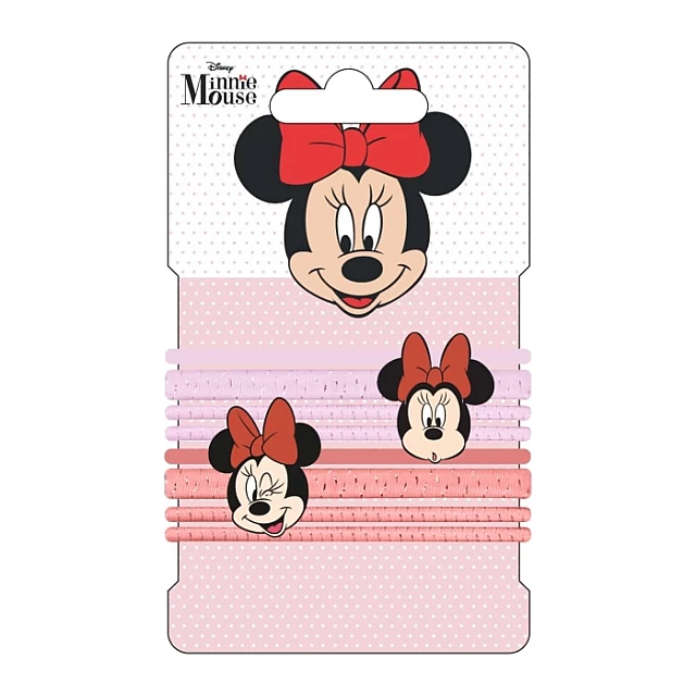 Tanke gumice za kosu Disney Mini 8/1 - Mini Crvena