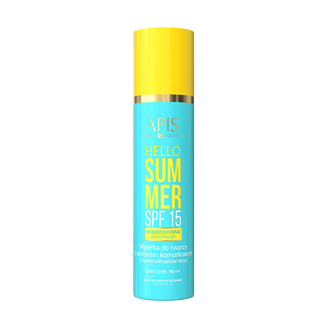 HELLO SUMMER - Sprej za lice za sunčanje sa zaštitnim faktorom SPF 15 i ćelijskim nektarom 150ml