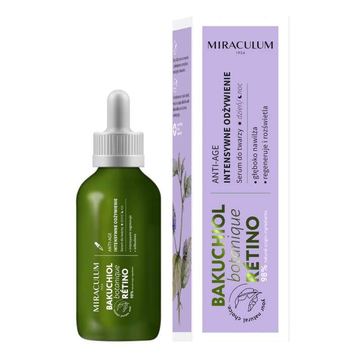 SERUM ZA LICE SA DODATKOM VITAMINA C I HIJALURONSKE KISELINE 30ML - MIRACULUM BAKUCHIOL