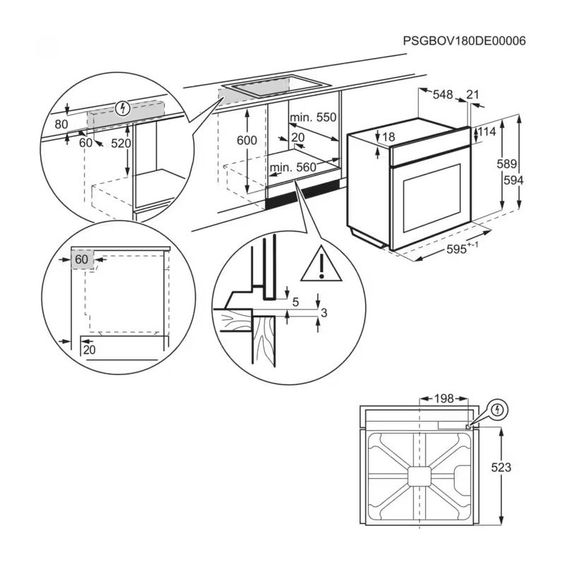 Electrolux ugradna rerna EOC6P77H