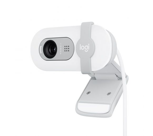 Logitech - Logitech Brio 100 Full HD Webcam - Off-White - USB