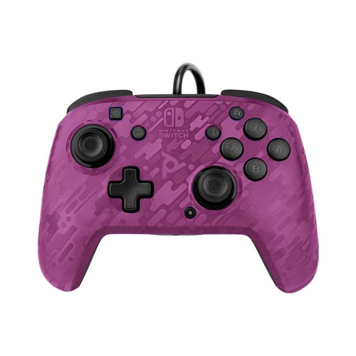 Gamepad PDP Nintendo Switch Faceoff Deluxe Controller + Audio Camo Purple