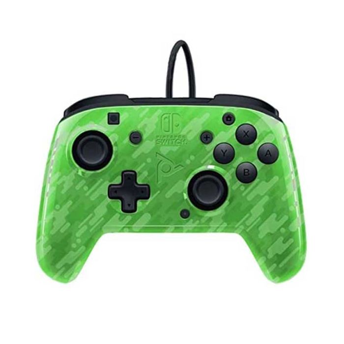 Gamepad PDP Nintendo Switch Faceoff Deluxe Controller + Audio Camo Green