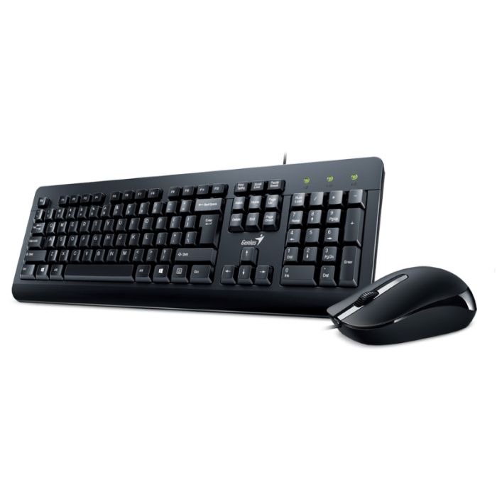 Tastatura Genius KM-160 US Black + USB miš