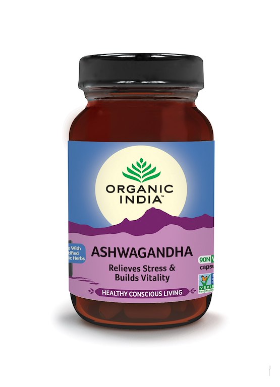 AŠVAGANDA (ashwagandha lat. Withania somnifera) 90 kaps. ORGANIC INDIA