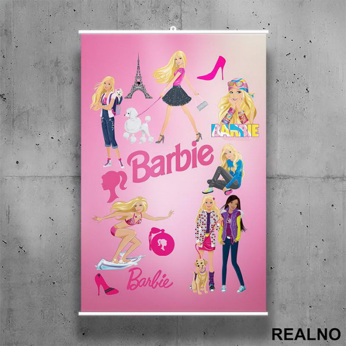 PUNO BARBIKA NA OKUPU - BARBI - POSTER SA NOSAČEM