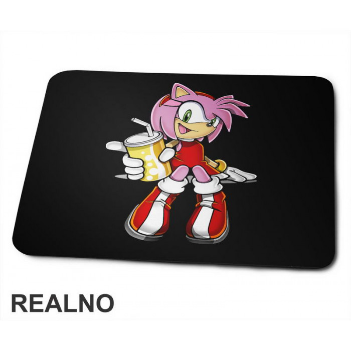 AMY ROSE - PIJE SOK - SONIC - PODLOGA ZA MIŠ