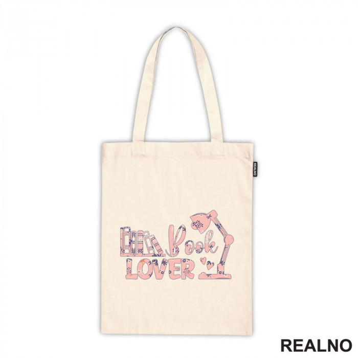 BOOK LOVER - PINK FLORAL PATTERN - BOOKS - ČITANJE - KNJIGE - CEGER