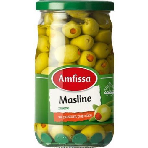 Amfissa Masline zelene sa paprikom 300g