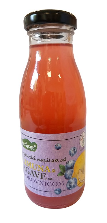 Napitak limun & borovnica sa agavom (organski proizvod) 250 ml Bio Špajz