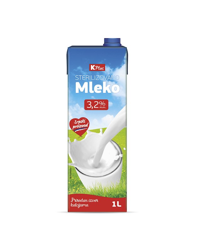 K plus mleko uht 3.2%mm 1l k plus