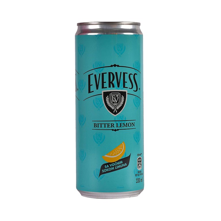 Evervess biter lemon sok 0,33l can