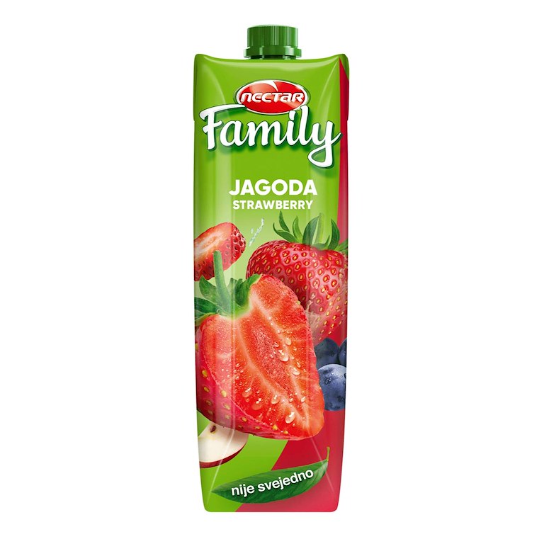 Nectar Family jagoda jabuka i grozdje 1 l