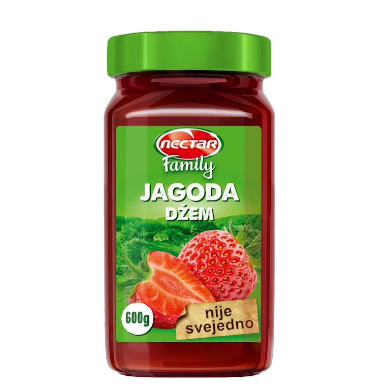 Nectar džem family jagoda stk 600g nectar